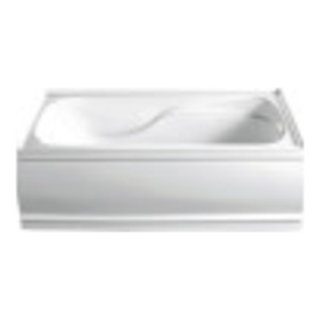 60-Inch Acrylic Alcove Tub, White - Modern - Bathtubs - by Knobs and ...