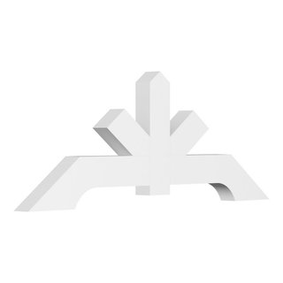 Vanguard Architectural Grade PVC Gable Bracket, 72"Wx27"H (9/12 Pitch ...