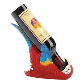 Colorful Parrot Wine Holder - Tropical - Wine Racks - by The House of ...