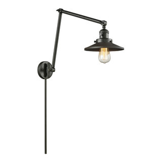 Innovations Railroad 1-Light Swing Arm, Oiled Rubbed Bronze ...