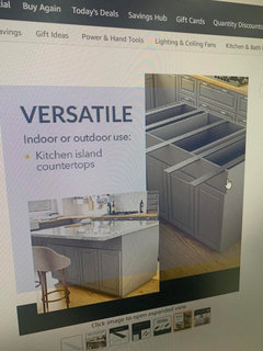 Kitchen island - overhang support