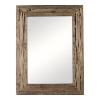 Uttermost Rennick Rustic Wood Mirror - Rustic - Wall Mirrors - by ...