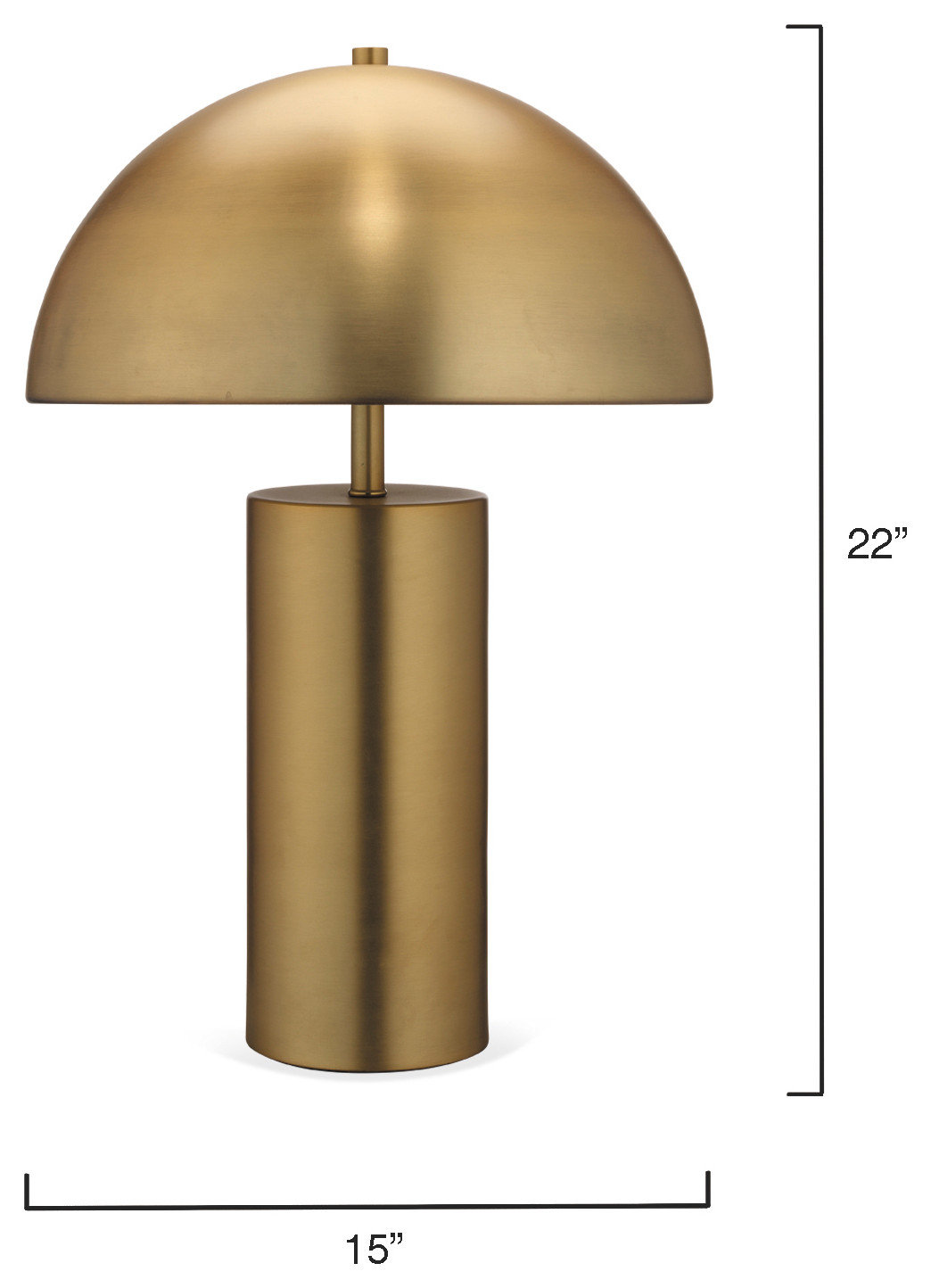 Felix Table Lamp, Antique Brass Metal - Contemporary - Table Lamps - by ...