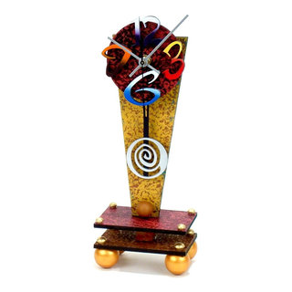 Dial 6 Table Clock - Contemporary - Desk And Mantel Clocks - by david ...