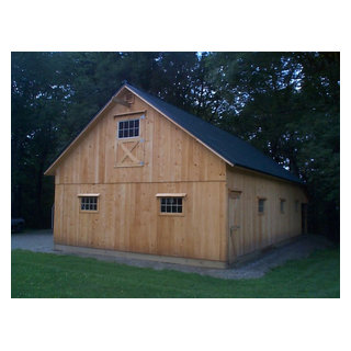 Gable Style Pole Barns - Traditional - New York - by PINE RIDGE POLE ...