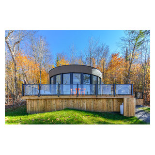 Round Open Space Pod by Lofty Pods #prefabhomes - Modern - Exterior | Houzz