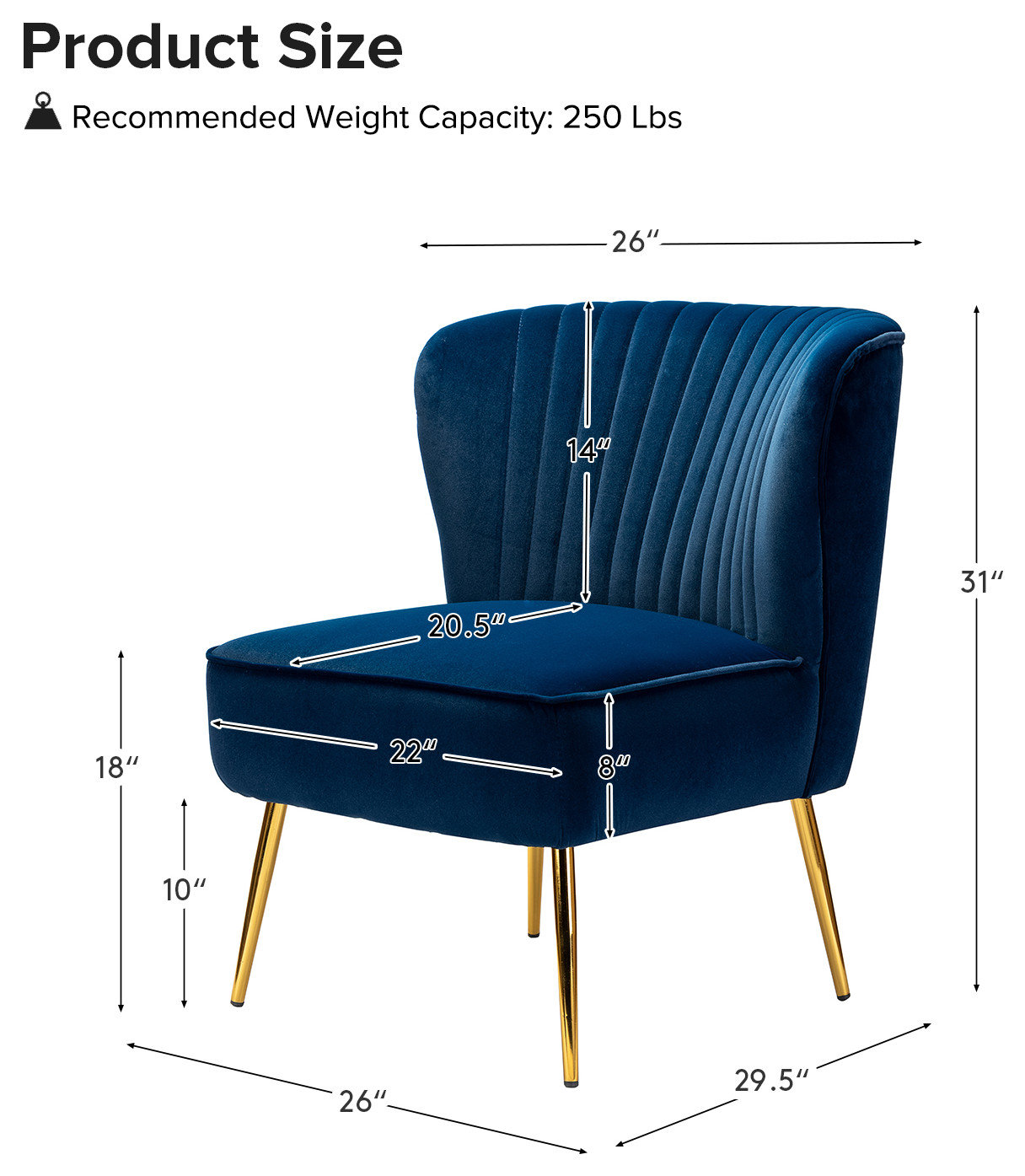Upholstered Side Chair, Set of 2 - Midcentury - Armchairs And Accent ...