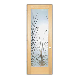 Interior Prehung Door or Interior Slab Door - Wispy Reeds - Primed - 28 ...