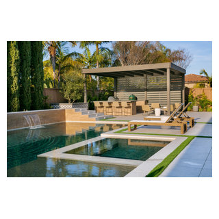 Outdoor Entertainment in Rancho Bernardo - Transitional - Pool - San ...