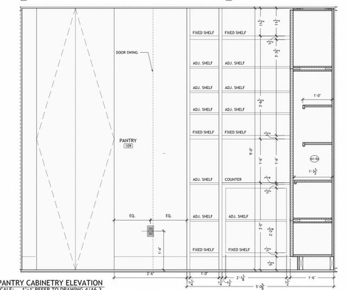 Revised walk-in pantry design, please comment