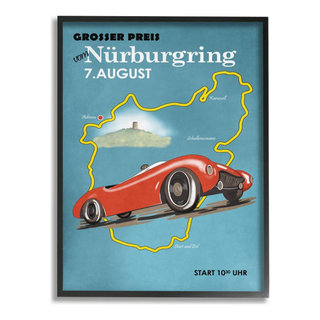 Motorcycle Grand Prix Racing Sports European Poster Vintage, 1-Piece ...