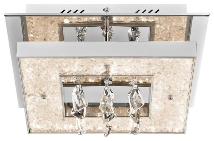 Elan Lighting 1 Light 13 3/4 Cool White LED Flush Mount Ceiling in ...