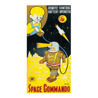 "Space Commando" Digital Paper Print by Retrobot, 14"x26", 14"x26 ...