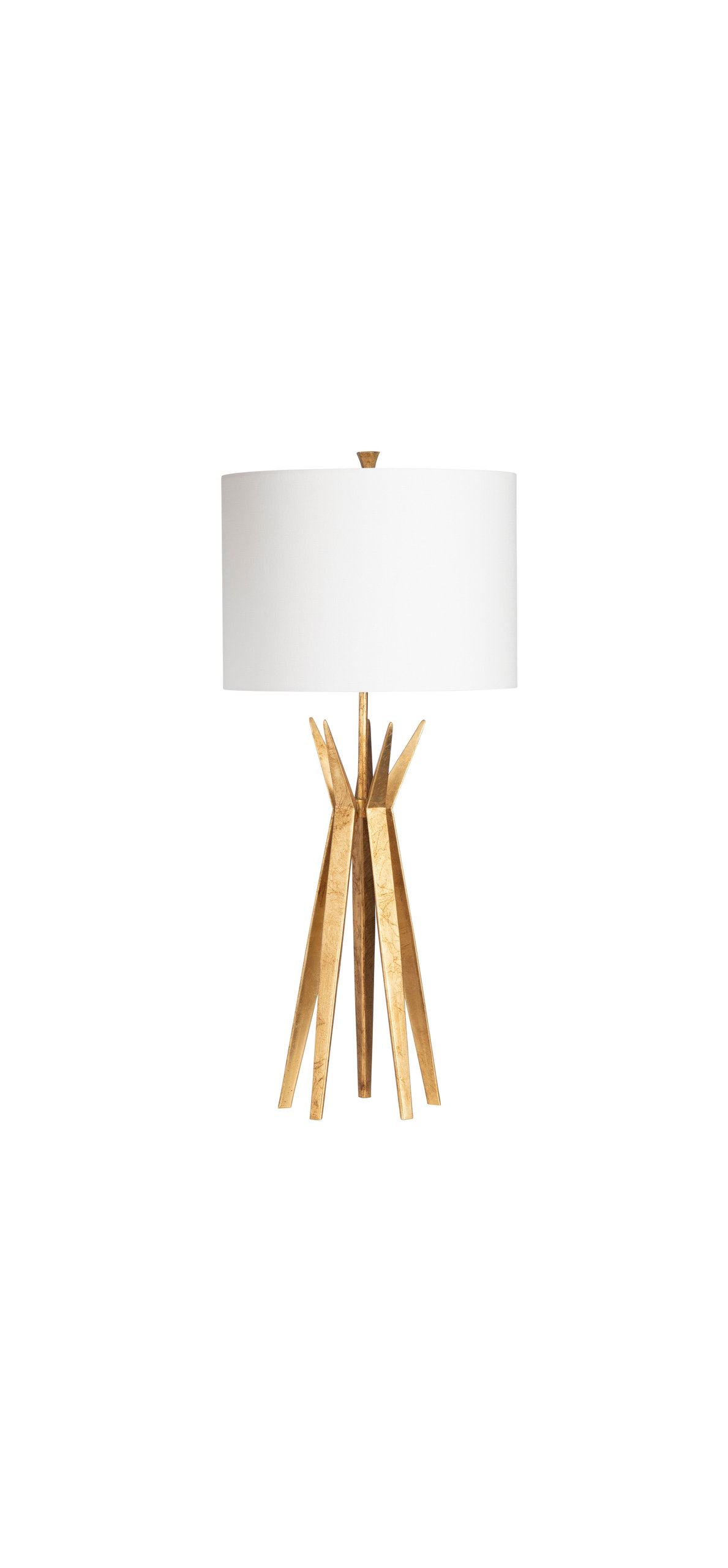 Capri 3-Way Metal Table Lamp with White Linen Shade - Contemporary ...