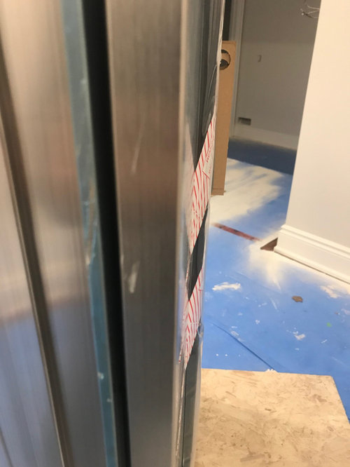 Subzero Fridge damaged/scratched from delivery