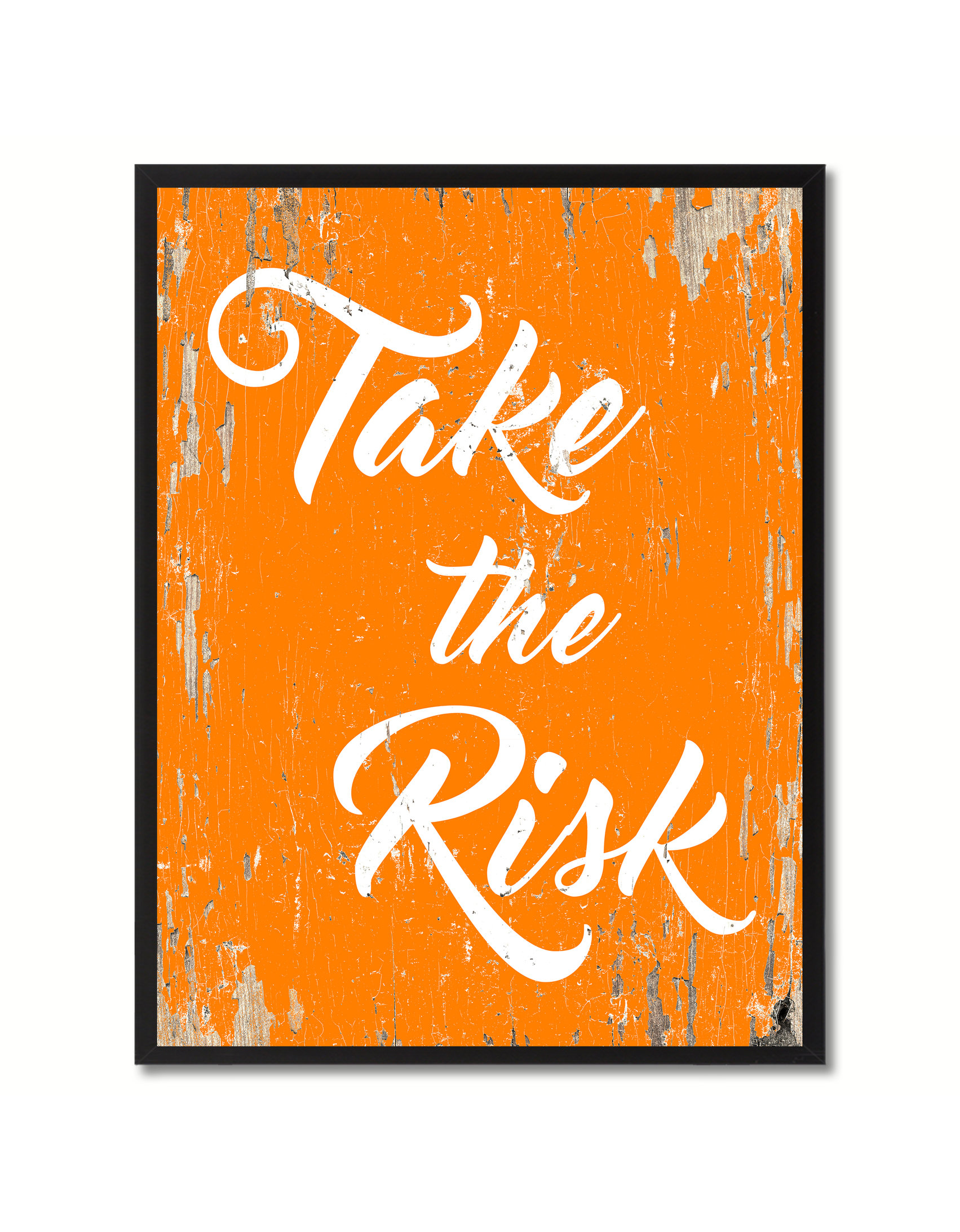 Take The Risk Inspirational, Canvas, Picture Frame, 13"x17 ...