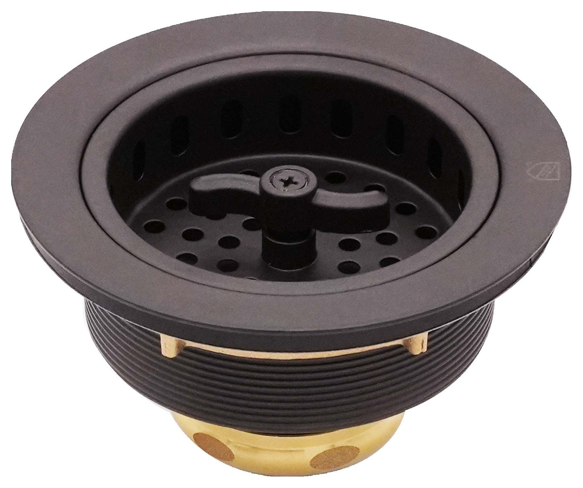 Wing Nut Style Large Kitchen Basket Strainer In Oil Rubbed Bronze ...