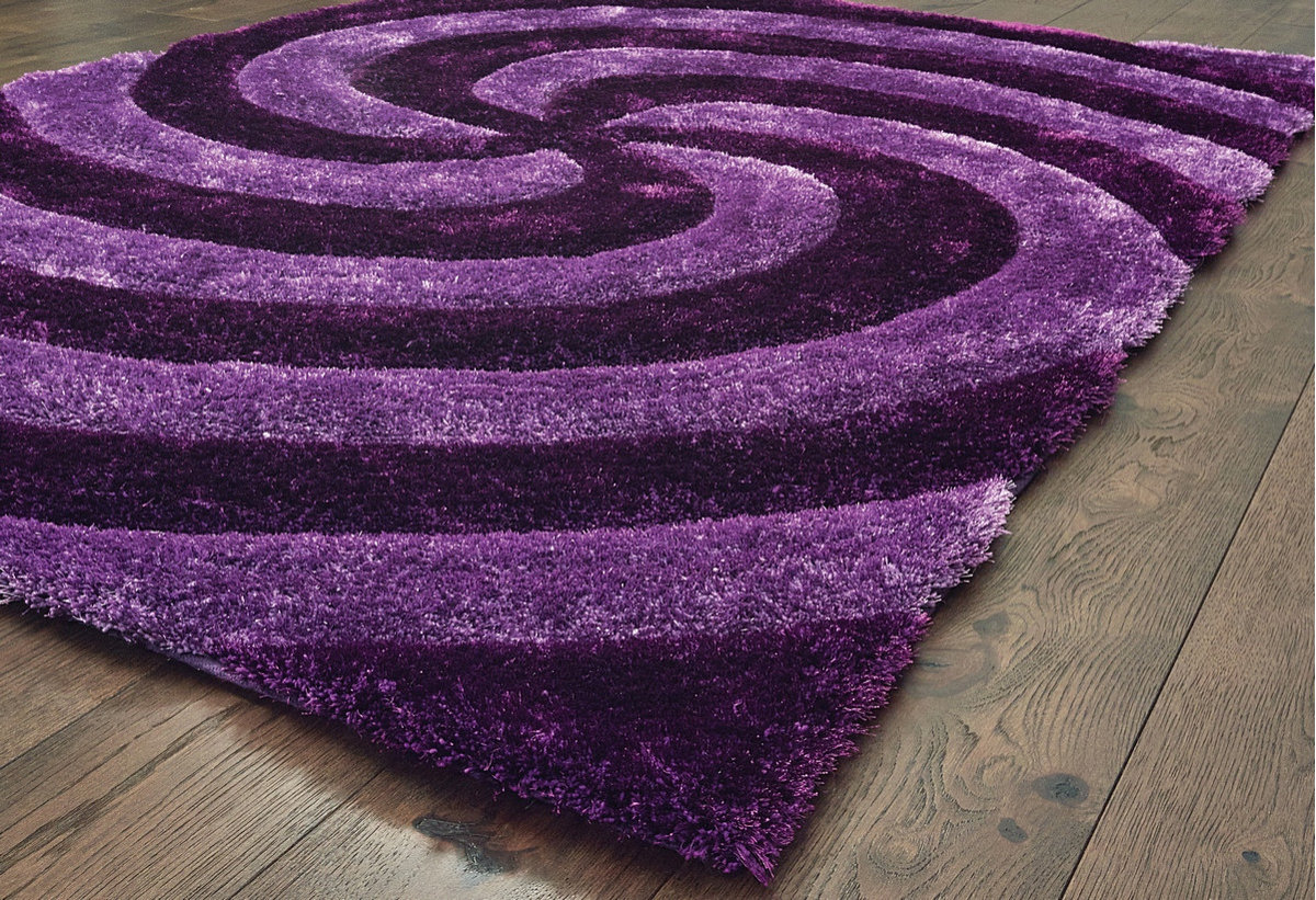United Weavers Finesse Pinnacle Damask Rug, Violet (2100-21783), 5'3"x7 ...