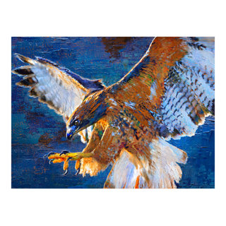 Lisa Sofia Robinson "Hunting" Bird of Prey Painting Art Print, 18"x24 ...