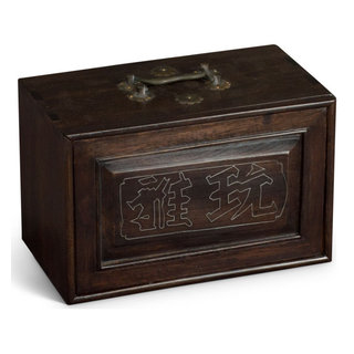 Vintage Rosewood Chinese Treasure Box - Asian - Decorative Boxes - by ...