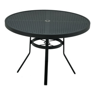 Polaris 42" Stamped Aluminum Top/Base - Transitional - Outdoor Dining ...