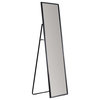 Carmen Black Rectangular Linear Mirror - Transitional - Floor Mirrors ...