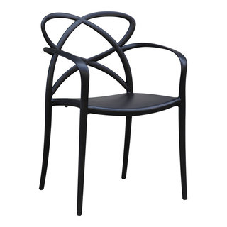 Script Dining Chair, Black - Contemporary - Outdoor Dining Chairs - by ...