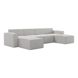 Cream 6 Piece Modular Sofa, Off-White - Modern - Sofas - by First of a ...
