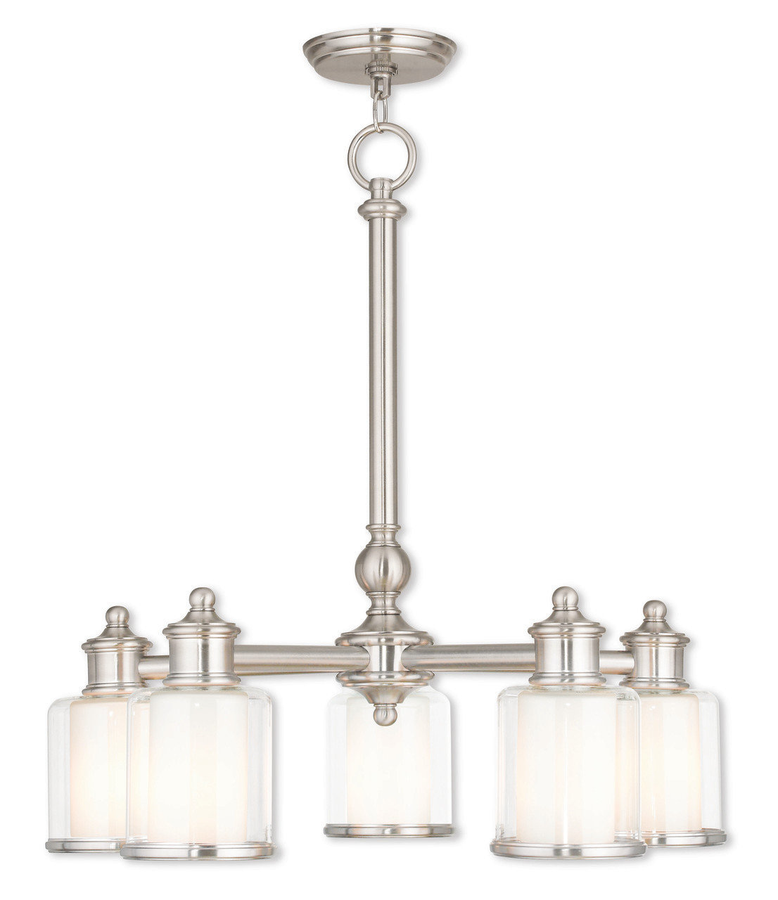 LIVEX LIGHTING 40204-35 Middlebush 5-Light Dinette Chandelier, Polished ...