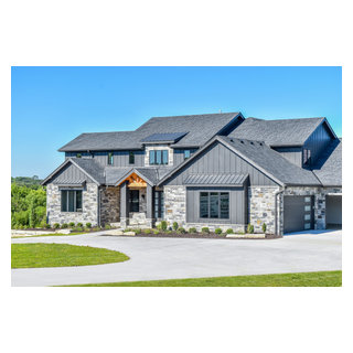 Modern Black Horse Ashlar Home - Traditional - Exterior - Omaha - by ...