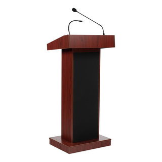 Oklahoma Sound® Orator Lectern, Mahogany - Scandinavian - Area Rugs ...