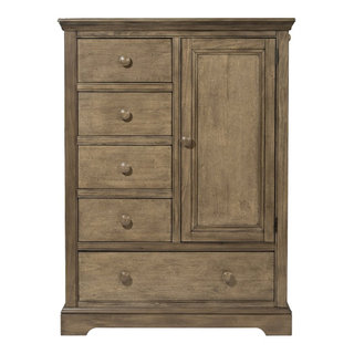 Hanley Wood Chifferobe, Cashew - Contemporary - Bar Stools And Counter ...