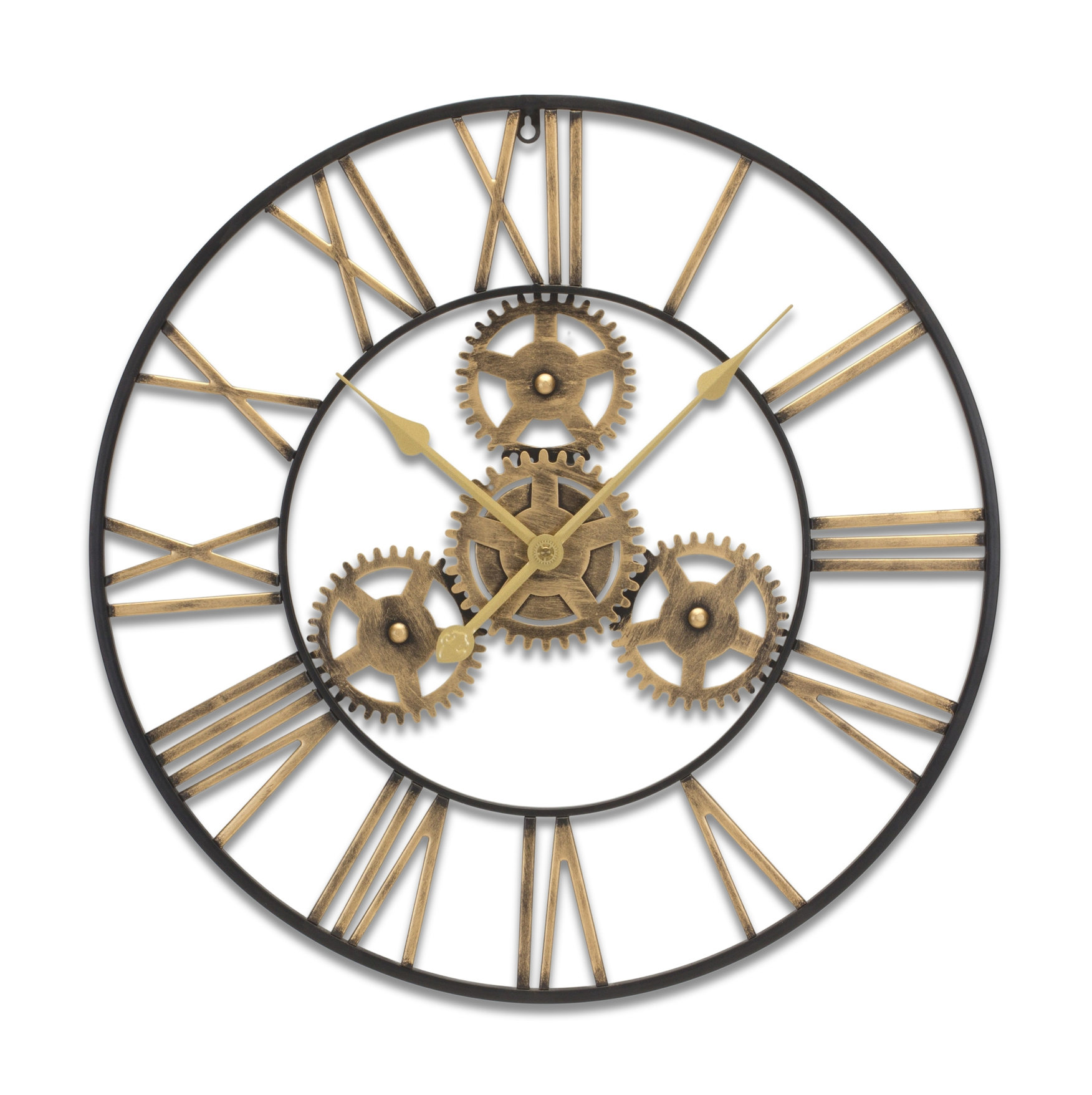 Iron Wall Clock - Industrial - Wall Clocks - by Melrose International ...