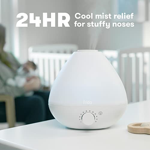 3-in-1 Humidifier With Diffuser and Nightlight, White., 0.5 Gallon Tank ...