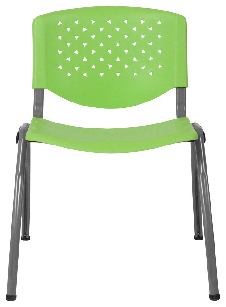 Hercules Series Plastic Stack Chair With Titanium Frame - Contemporary ...