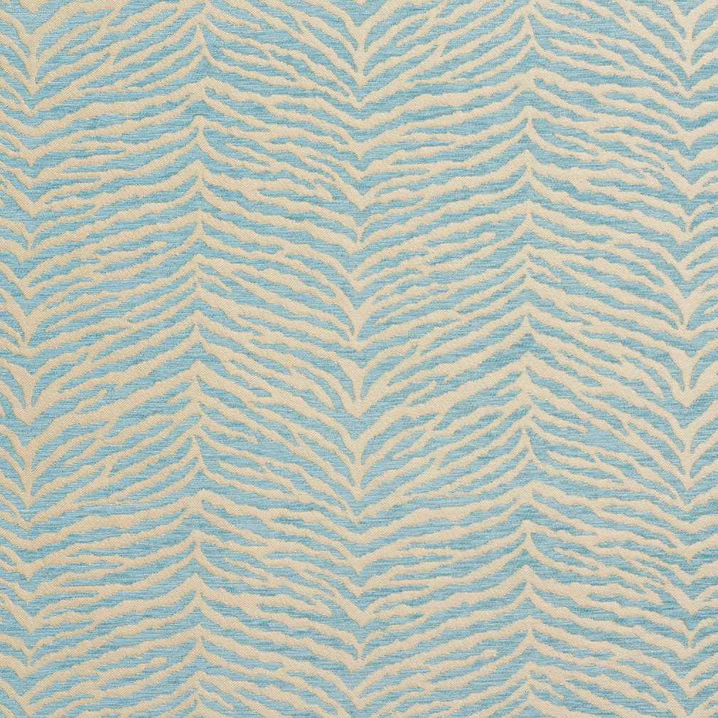 Blue Animal Print Chenille woven Upholstery Fabric by the Yard, By The ...
