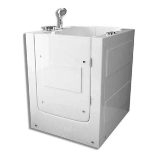 Walk-in Whirlpool Tub 36.5 x 32.5 7 jets with Integrated Seat and Light ...