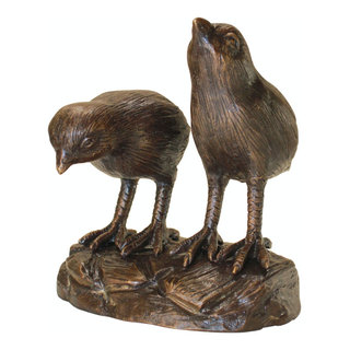 Bronze Quail Statues, Set of 4 - Contemporary - Garden Statues And Yard ...