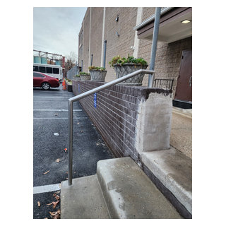 Aluminum Pipe Handrail - Contemporary - Exterior - DC Metro - by ...