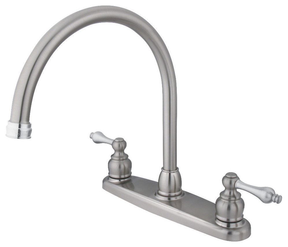 Kingston Brass Victorian 8-Inch Centerset Kitchen Faucet - Traditional ...