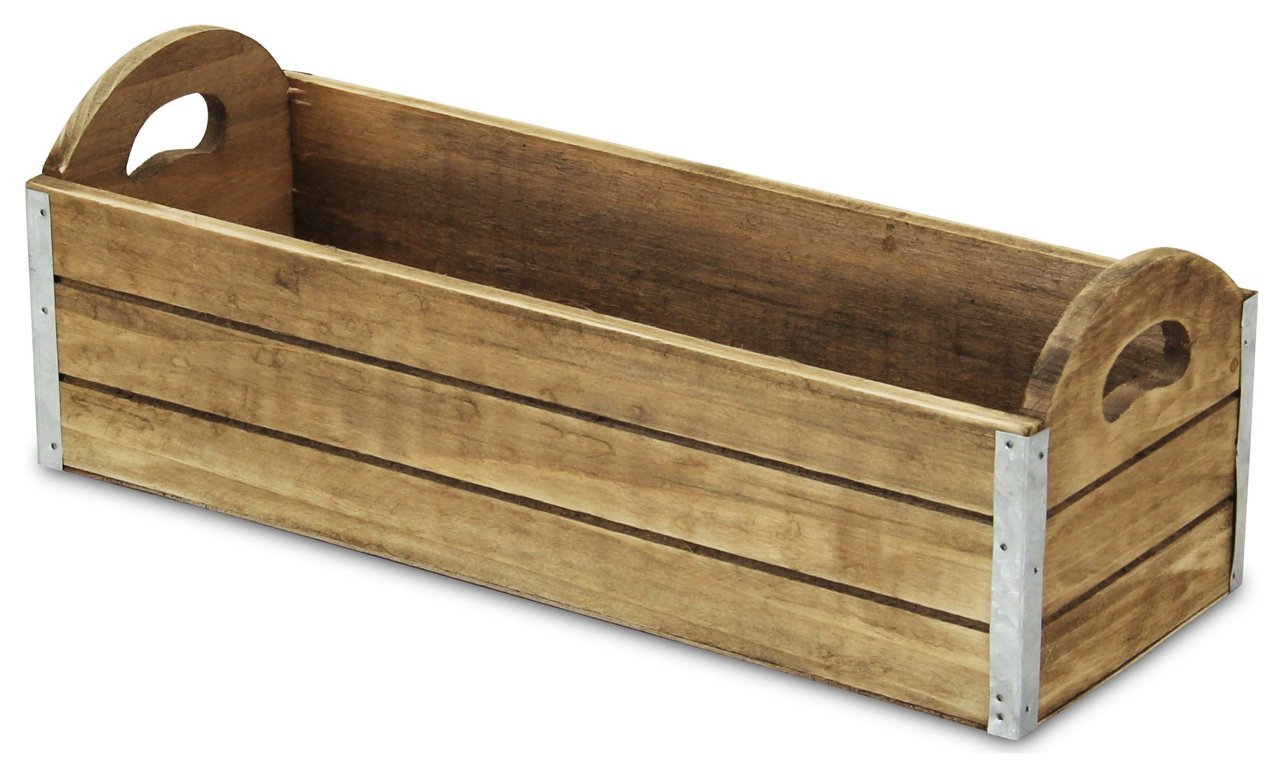 Rectangular Wooden Box Planter - Farmhouse - Outdoor Pots And Planters ...
