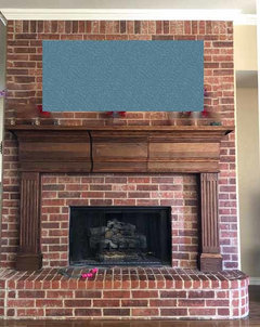 brick firewall decor