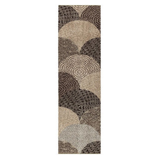 Orian Rugs, Plush Circles Oystershell, Gray, Area Rug, 5'3"x7'6", 1650 ...
