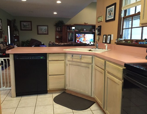 Kitchen counters and walls