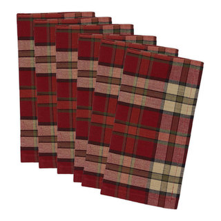 Campfire Plaid Napkin Set/6, 20x20" - Contemporary - Napkins - by ...