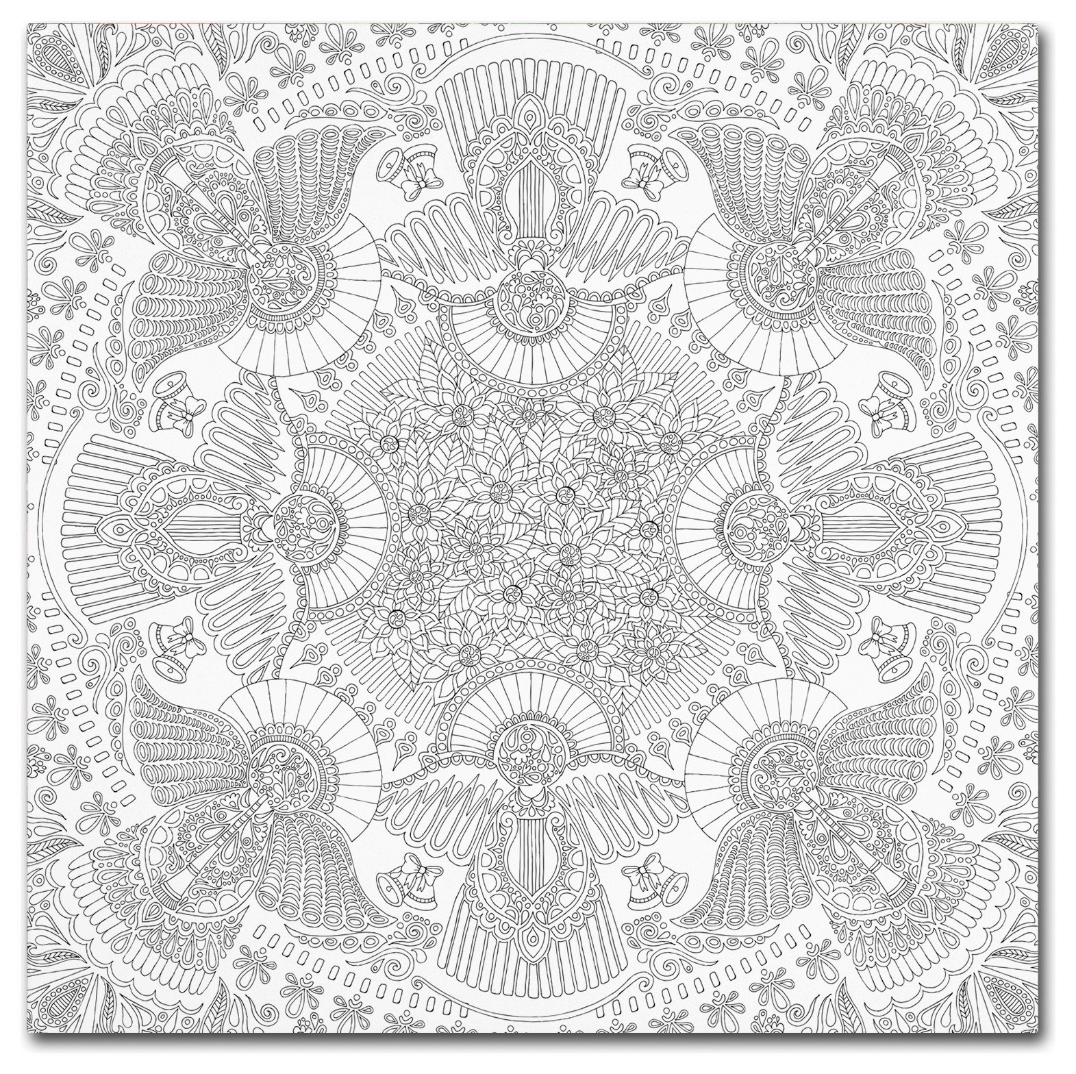 Hello Angel 'Christmas Angels' Canvas Art, 18"x18" - Contemporary ...