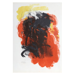 Red Abstract, Abraham Rattner, 21x30 - Contemporary - Fine Art Prints ...