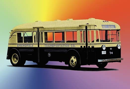 Springfield Transportation Company Bus, 20" x 30" - Eclectic - Prints ...
