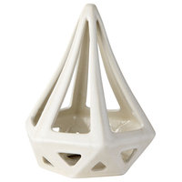 Hood White Geometric Ceramic Object - Contemporary - Decorative Objects ...