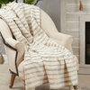 Cotton Throw Blanket With Thin Stripe Design - Contemporary - Throws ...